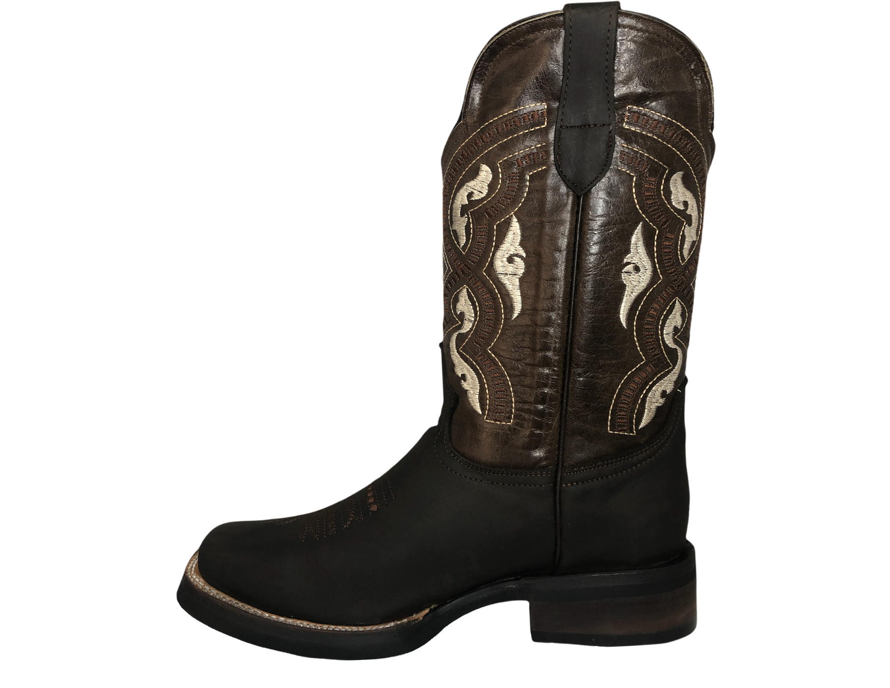 Botas Vaqueras Hombre Clásica Cómoda Rodeo con suela de hule ...