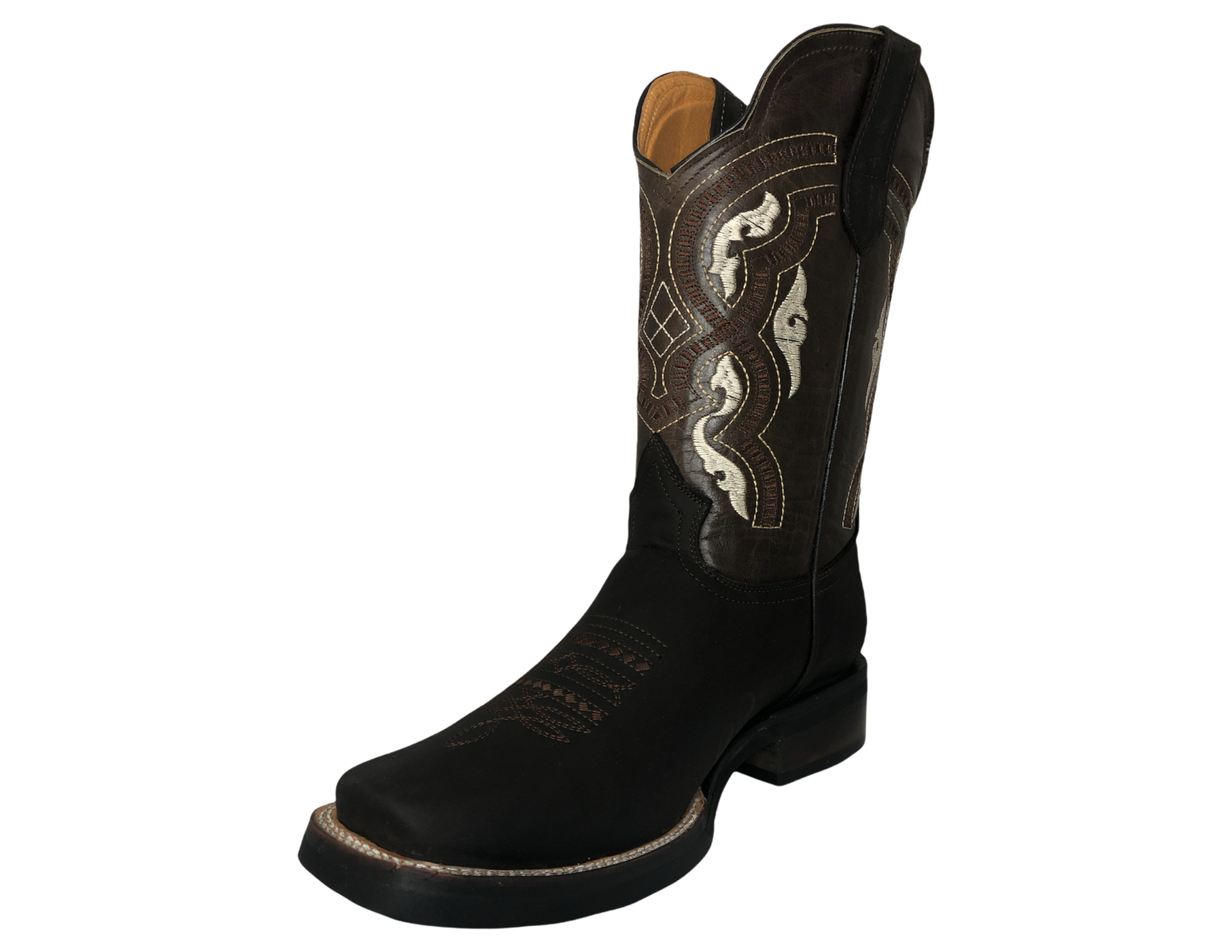 Botas Vaqueras Hombre Clásica Cómoda Rodeo con suela de hule ...